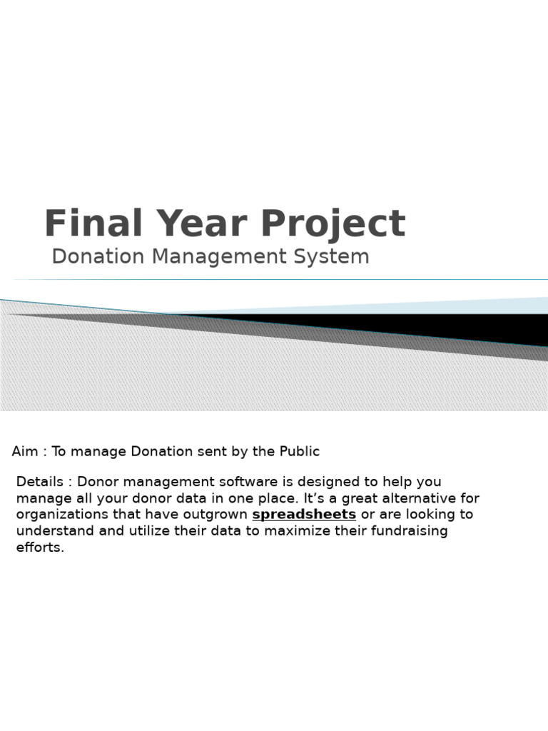 Final Year Project | PDF