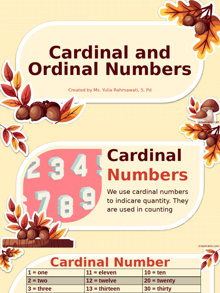 Materi Cardinal Numbers | PDF