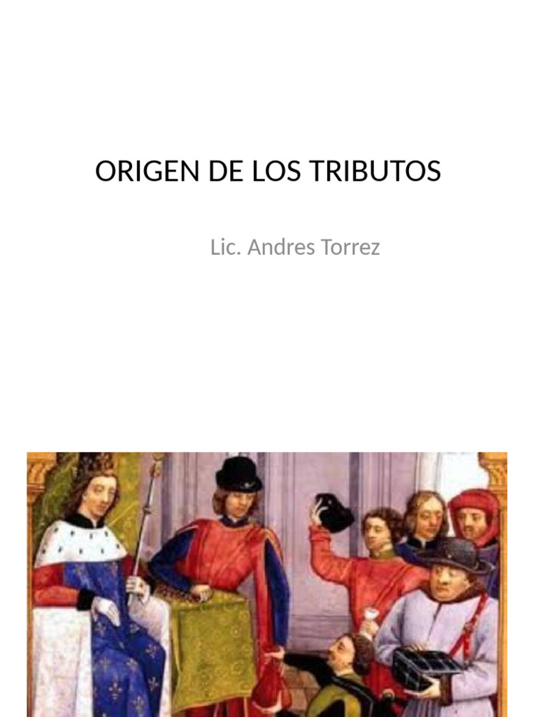 Origen de Los Tributos | PDF