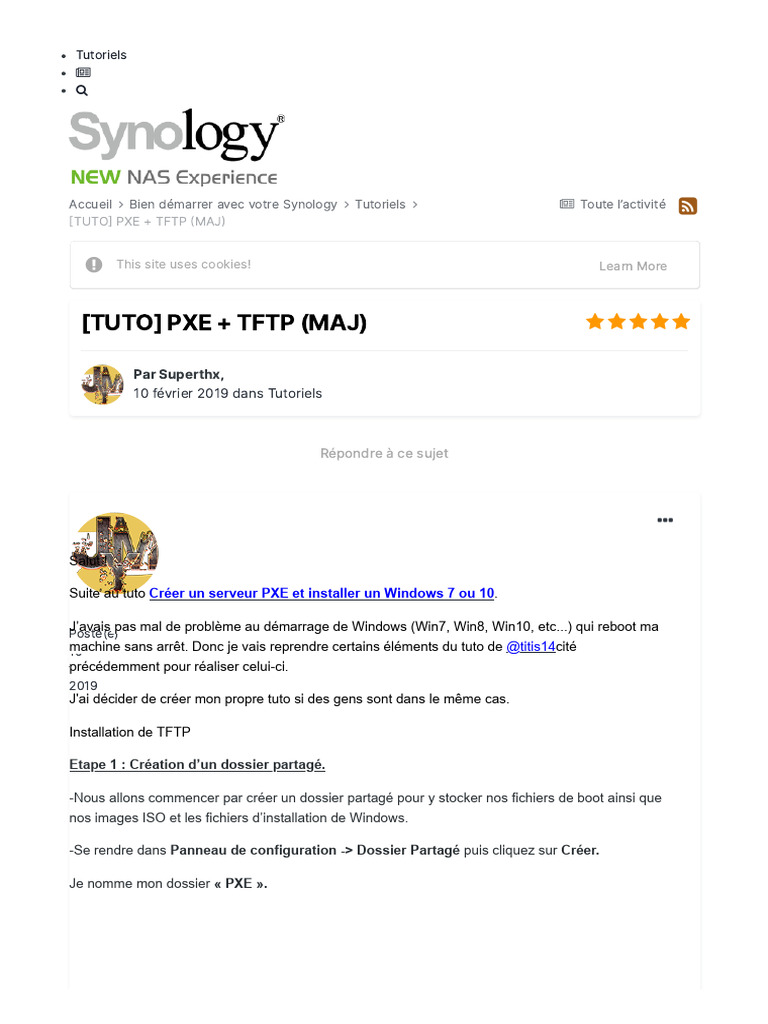 [Tuto] Pxe + Tftp (Maj) - Tutoriels - Nas-Forum | PDF