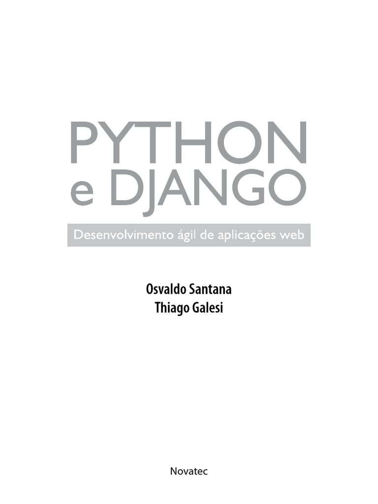 PYTHON & DJANGO - Desenvolvimento Ágil para Web - Amostra | PDF | Python (linguagem de ...