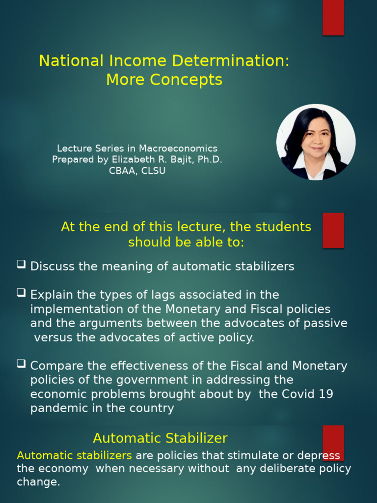 Lect 7b National Income Determination More Concepts | PDF