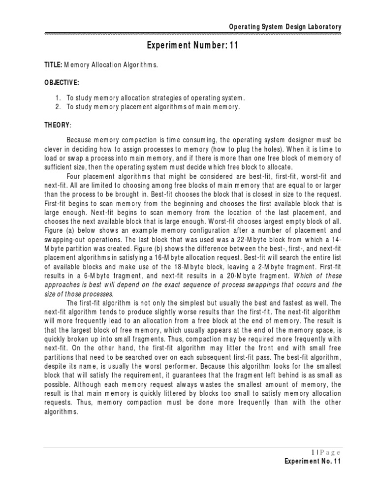 Experiment No. 11 | Download Free PDF | Algorithms | Computer Science