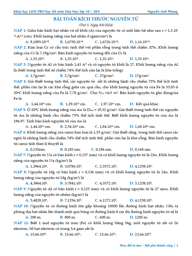 BT Kích Thư C Ngtu | PDF