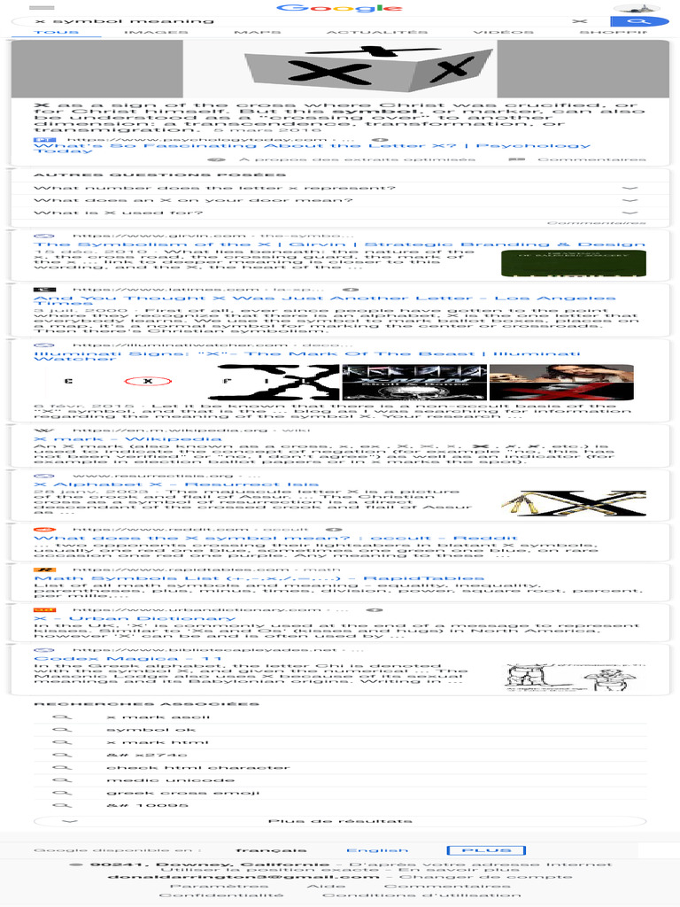 X Symbol Meaning - Recherche Google | PDF