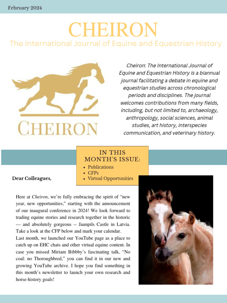 Cheiron Newsletter February 24 | PDF