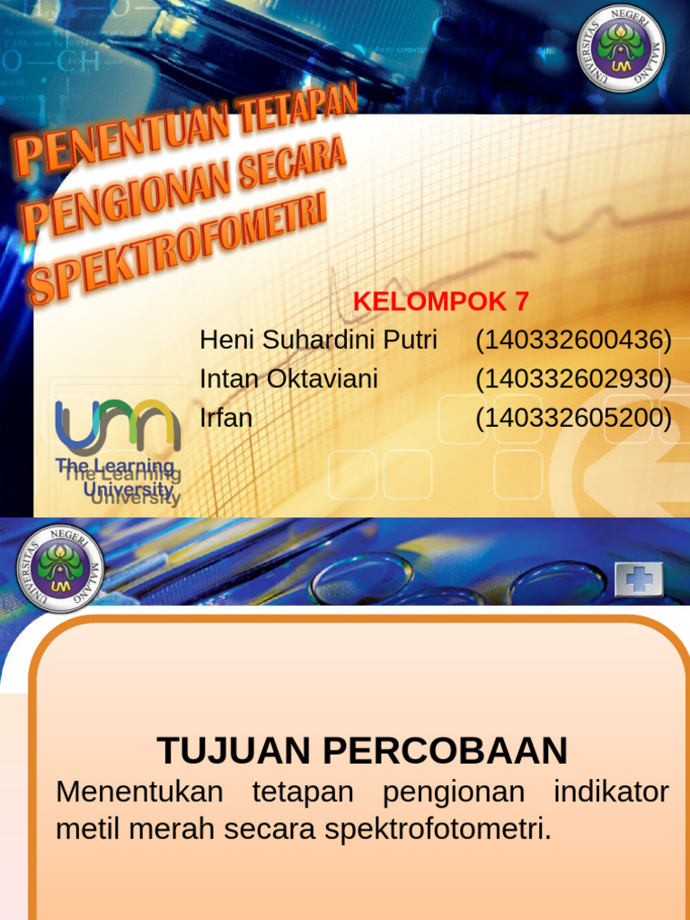 Tetapan Pengionan Metil Merah | PDF