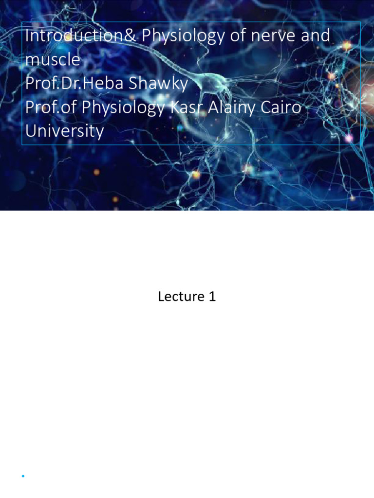 Physiology of Introduction Lecture 1 Profdrheb - 240929 - 155335 | PDF | Cell Membrane | Science ...