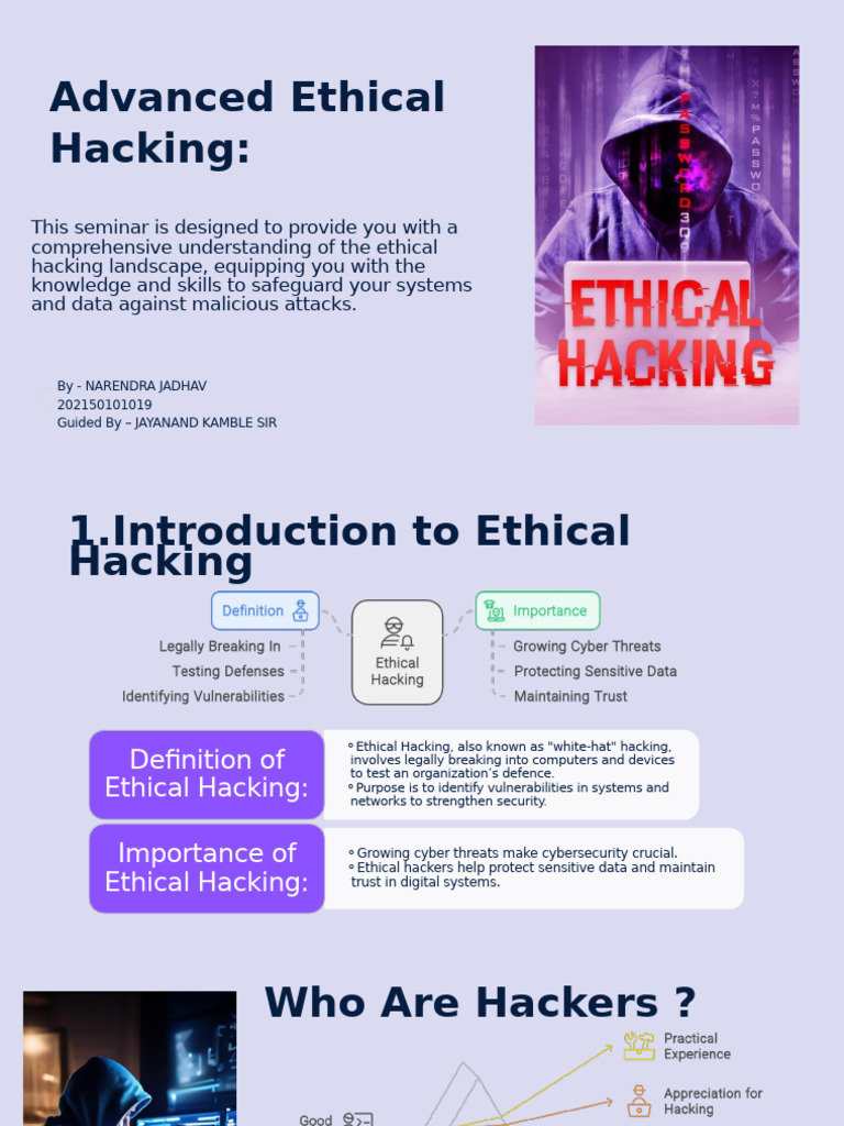 Advanced-Ethical-Hacking - PPTX 20241001 092152 0000 | PDF | Security ...