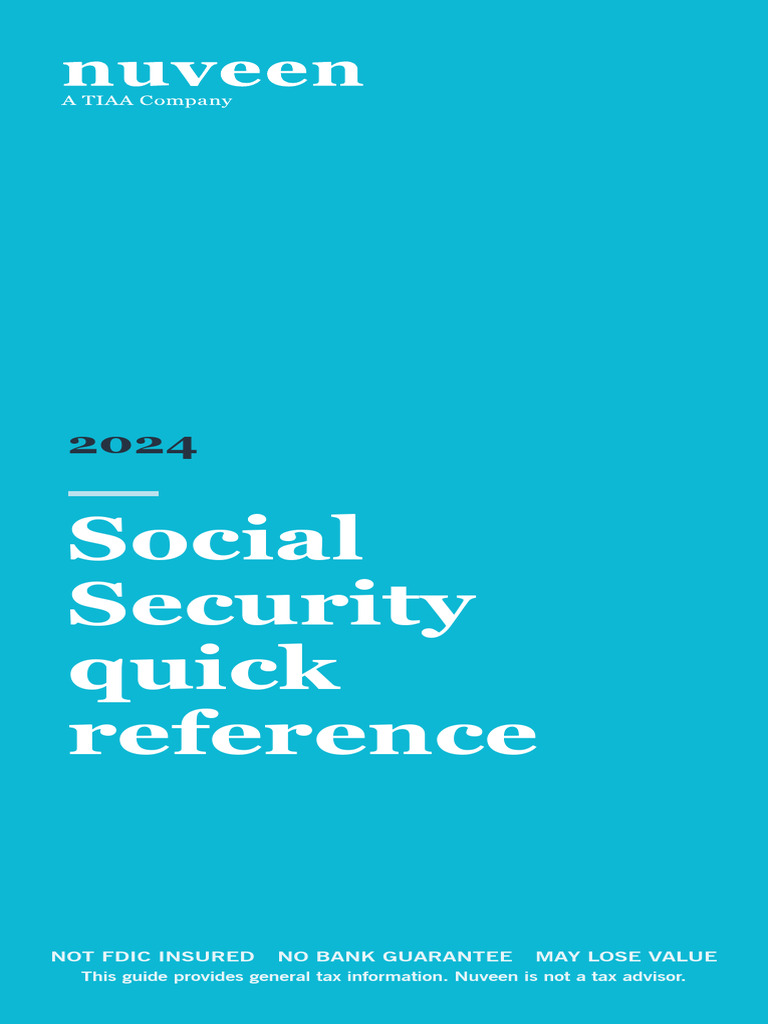 2024 Social Security quick reference brochure (1) | PDF