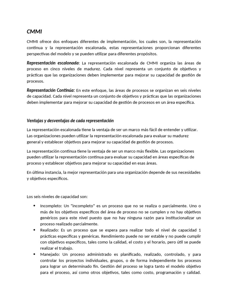 Cmmi Ii | PDF | Itil | Negocios