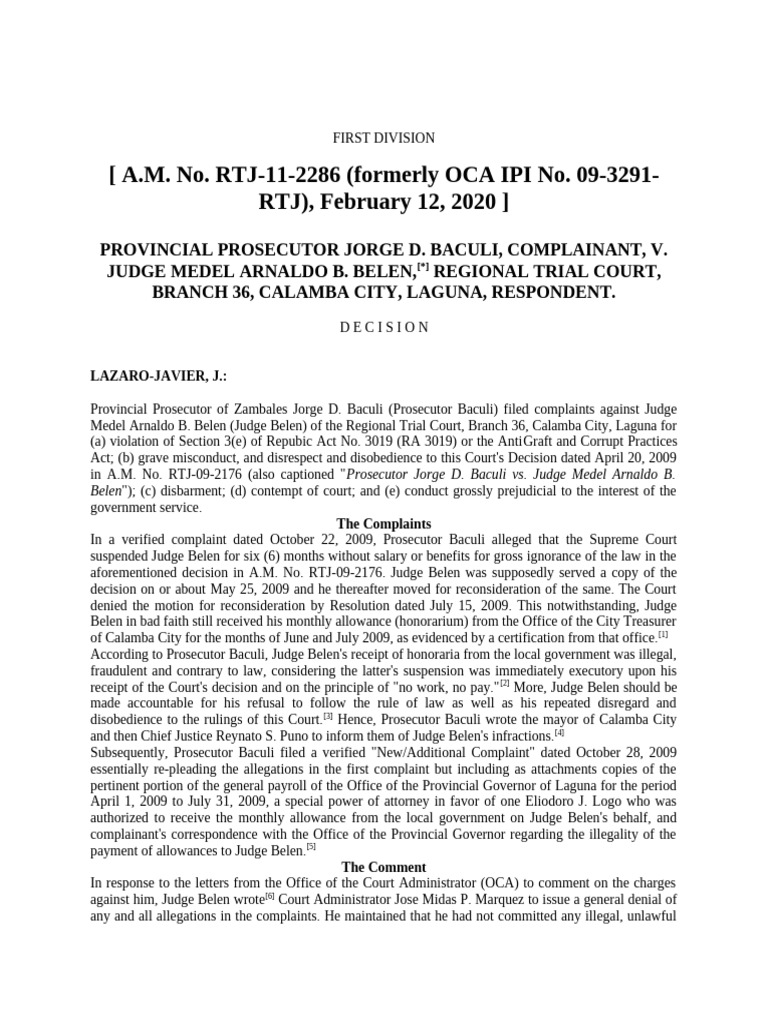 Baculi v. Belen | PDF