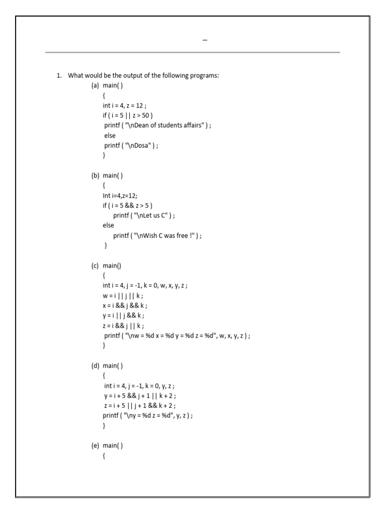 Amcat C Sheet-4 | PDF