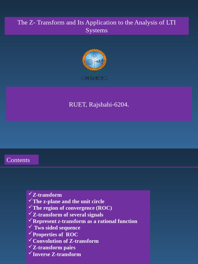Z Transform Pdf