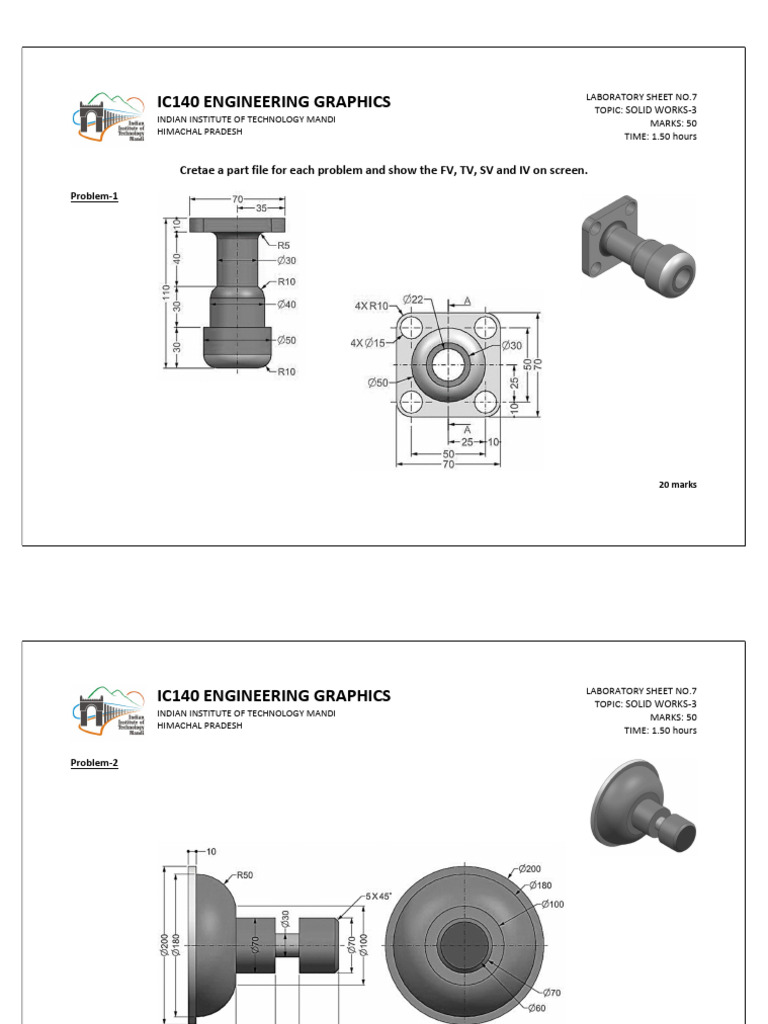 Lab-7 SolidWorks-3 | PDF