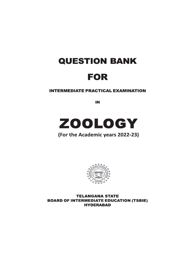 Zoology - Practicle - Question - Bank - (2022-23) - 1 - (1) 2 | PDF