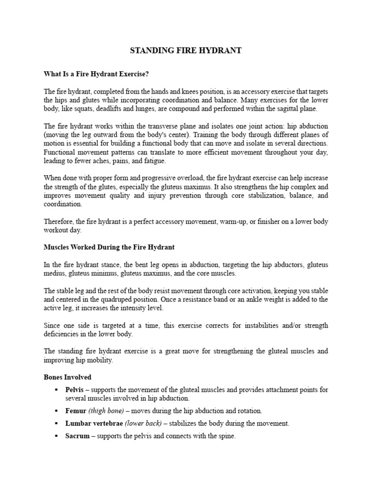 STANDING FIRE HYDRANT | PDF