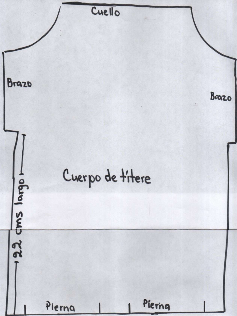 Moldes de Cuerpo de Títere | PDF