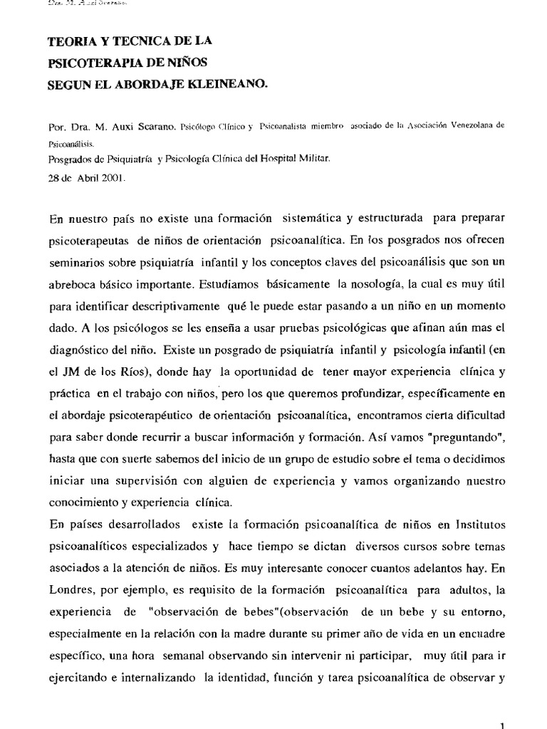 Teoria y Tecnica de La Psicoterapia de N | PDF Teoria y Tecnica de La Psicoterapia de N | PDF