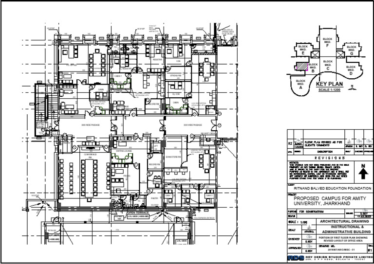1) Revised Layout of 1st FL Block B | PDF
