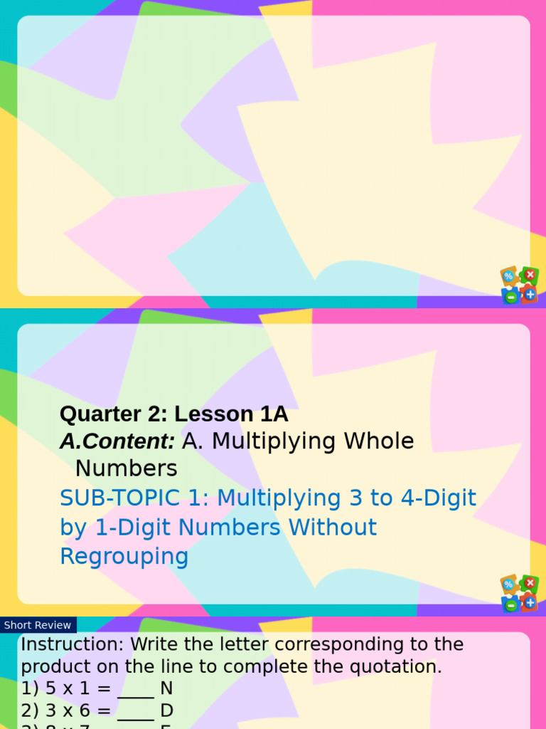 Math 4 - q2 - Week1 - Day 1 | PDF