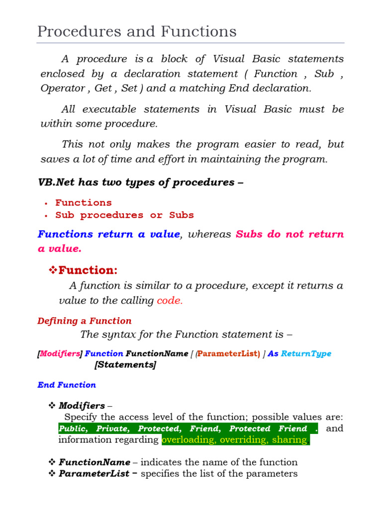 Unit 5 Part - 1 | PDF