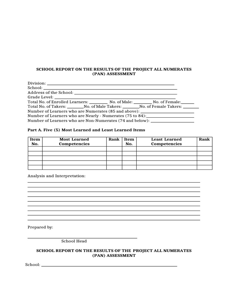 TEACHERS-REPORT_PAN (1) | PDF