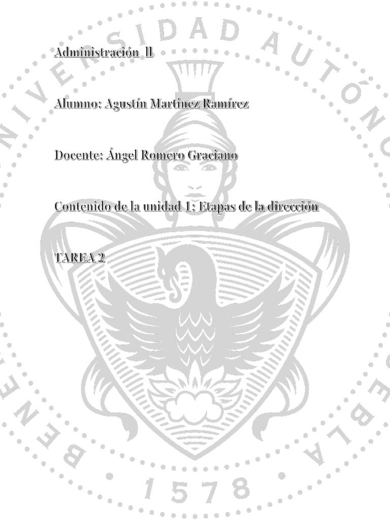 Tarea 2 de Admin 1 | PDF