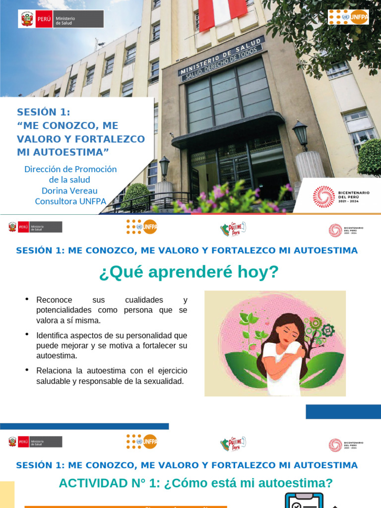 Sesion 1 ME CONOZCO, ME VALORO Y FORTALEZCO MI AUTOESTIMA | PDF | Autoestima | Autoconcepto