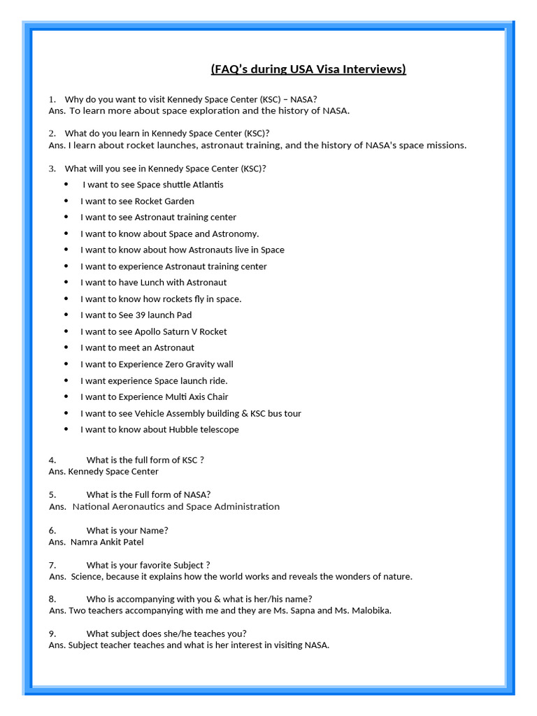 US Visa Questionnaire 5.4.24 | PDF