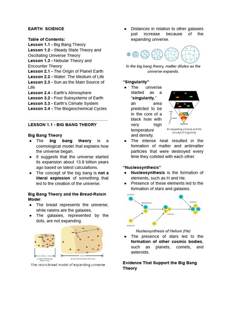 Earth Science Notes | PDF
