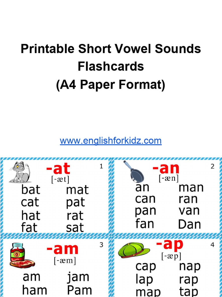 Phonics Short and Long Vowels | PDF