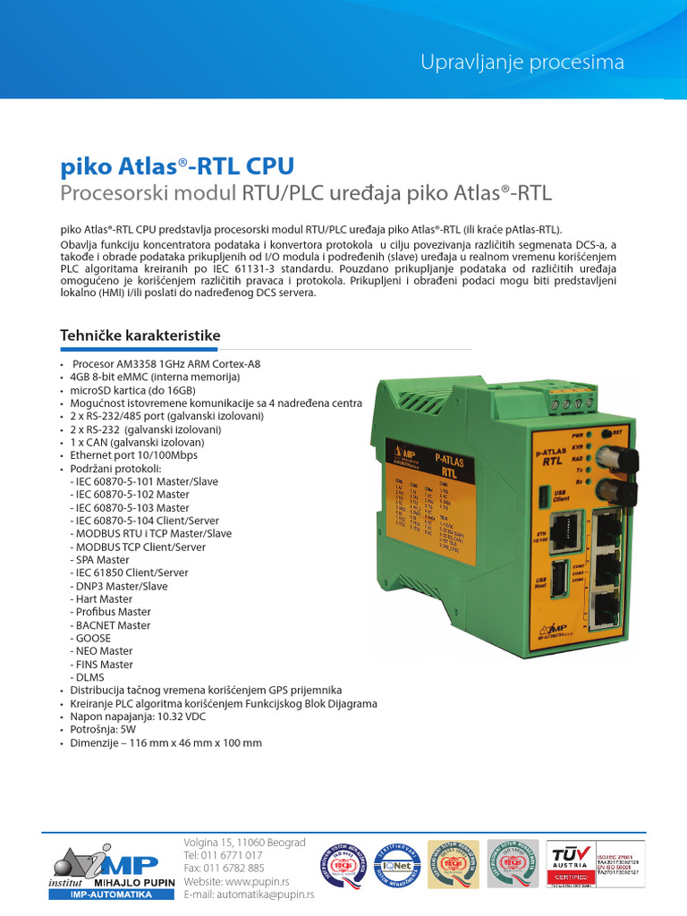 Piko Atlas RTL CPU SR | PDF