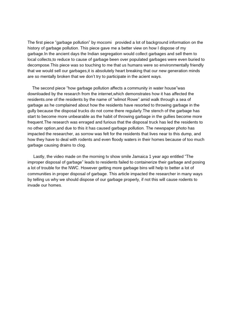 Reflection 1 Paragraph | PDF