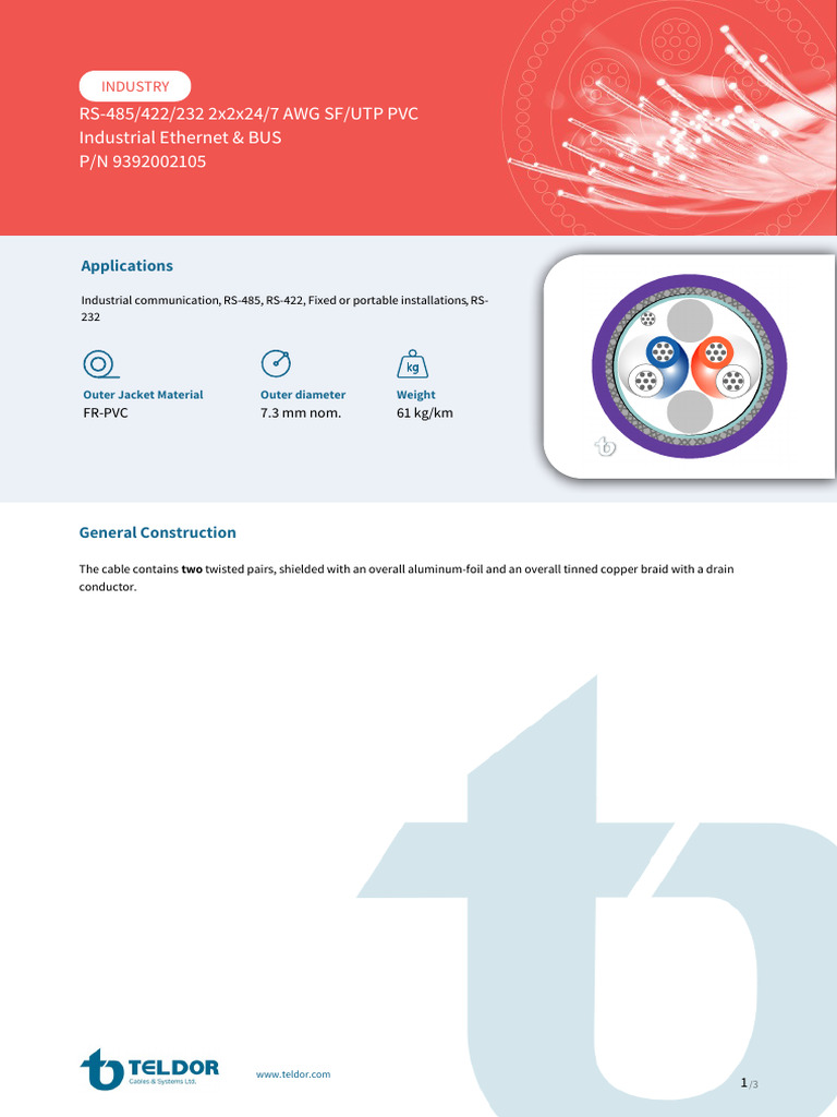 Teldor PN 9392002105 | PDF