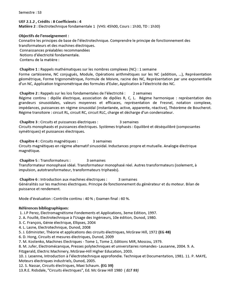 Programme Elth | PDF