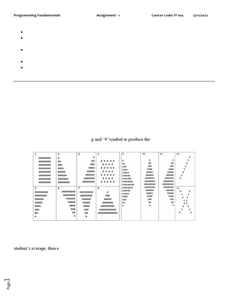 Assignment1 in C | PDF