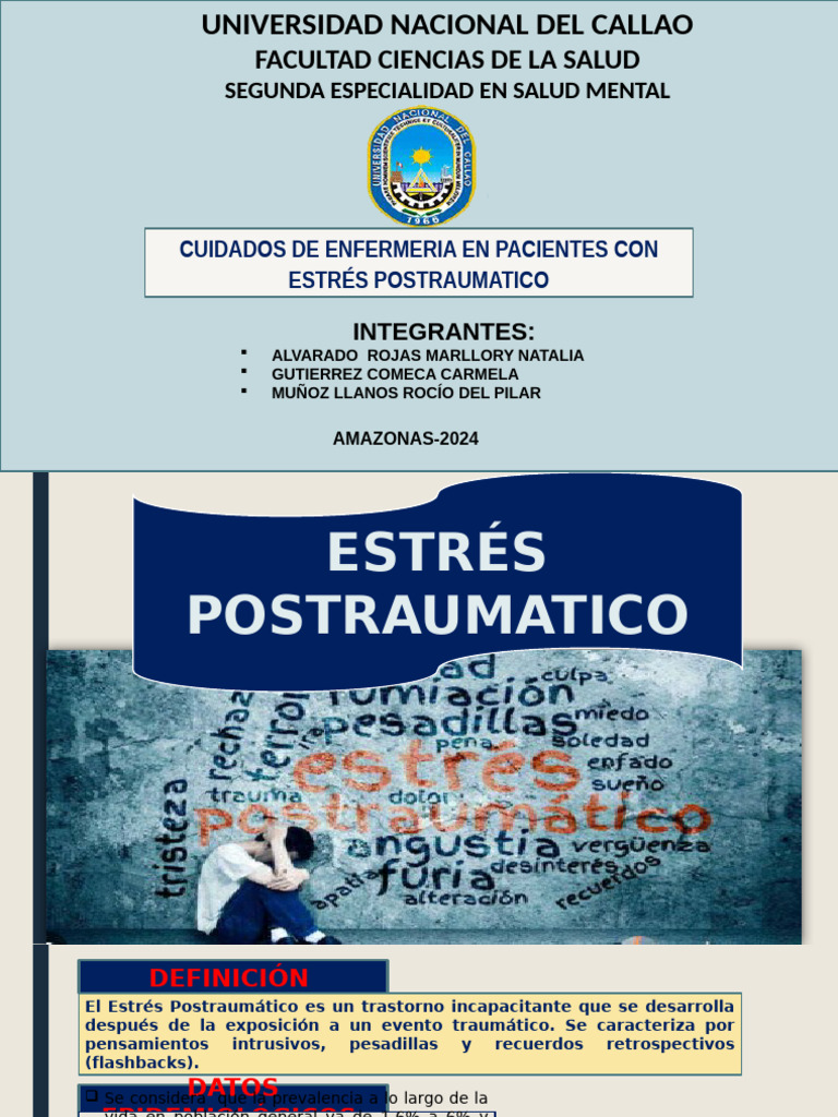 Estres Postraumatico - Presentar | PDF