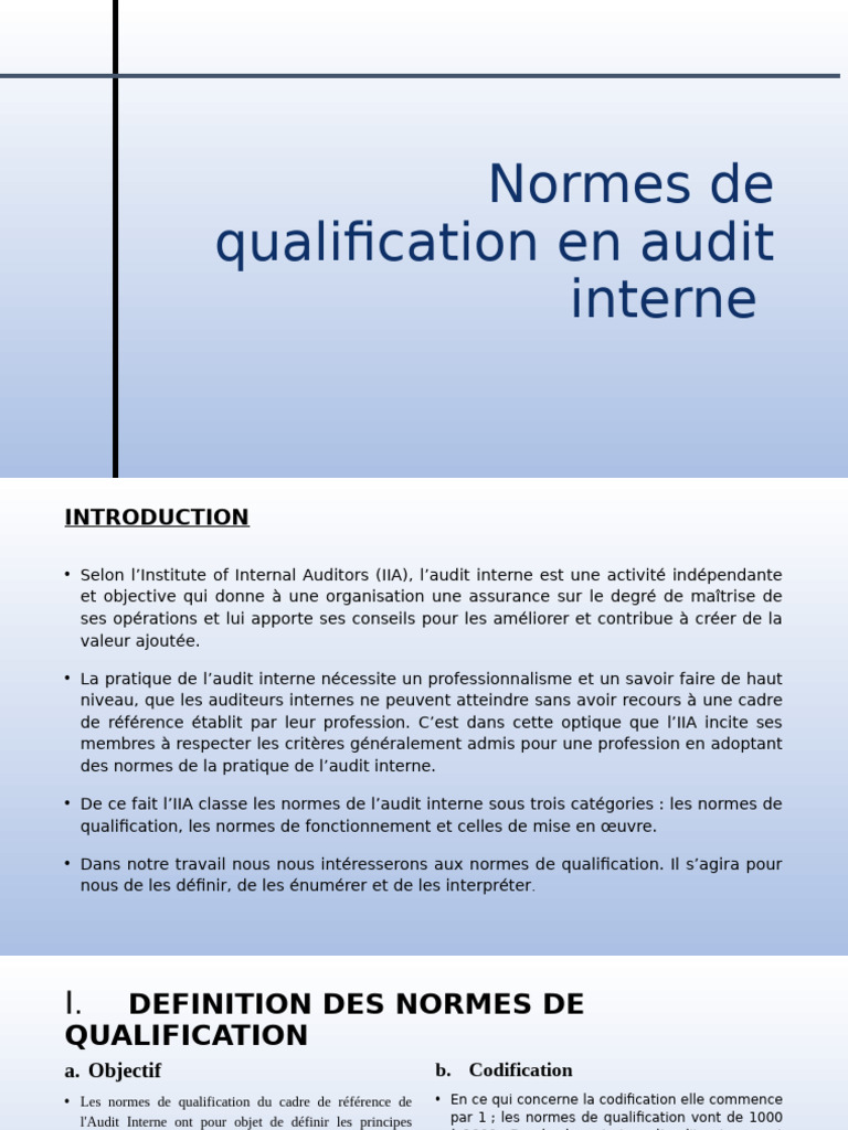 Powerpoint Audit Interne | PDF