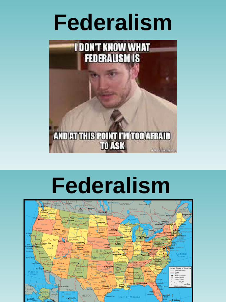 Intro To Federalism PowerPoint | PDF