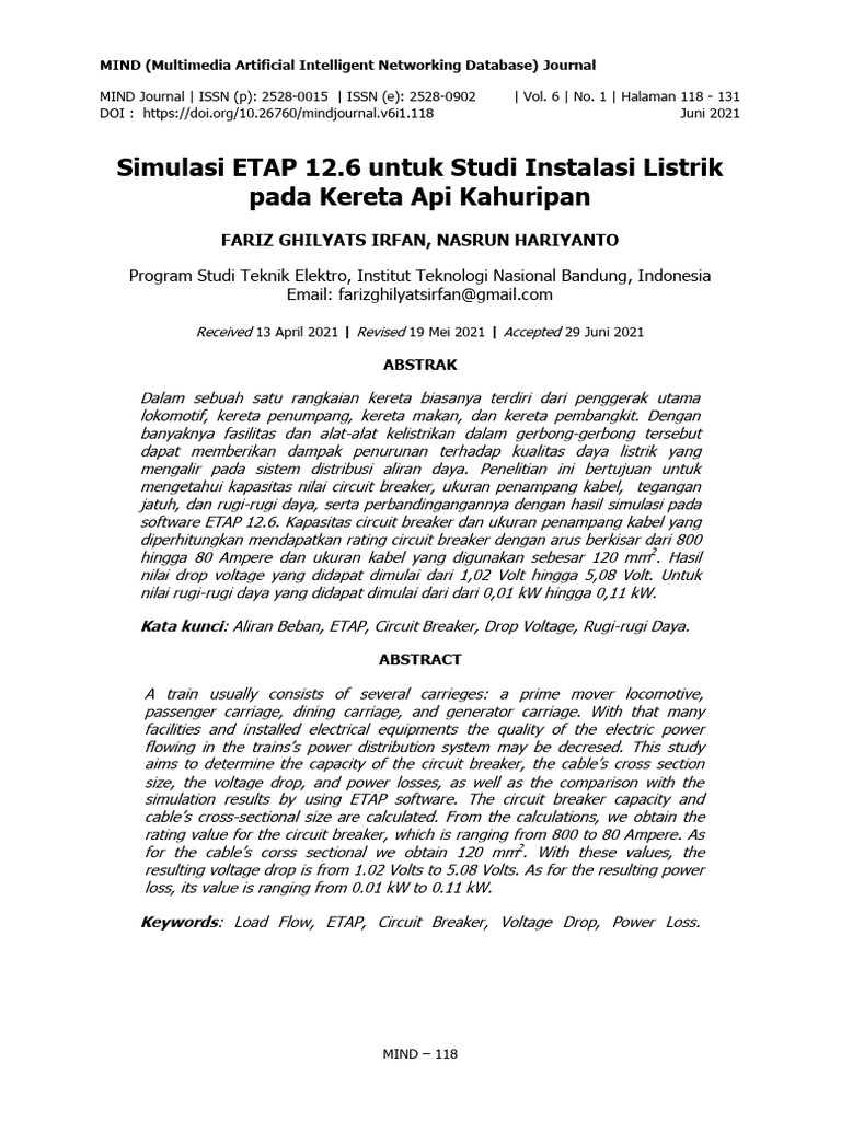 Simulasi ETAP 12 6 Untuk Studi Instalasi | PDF