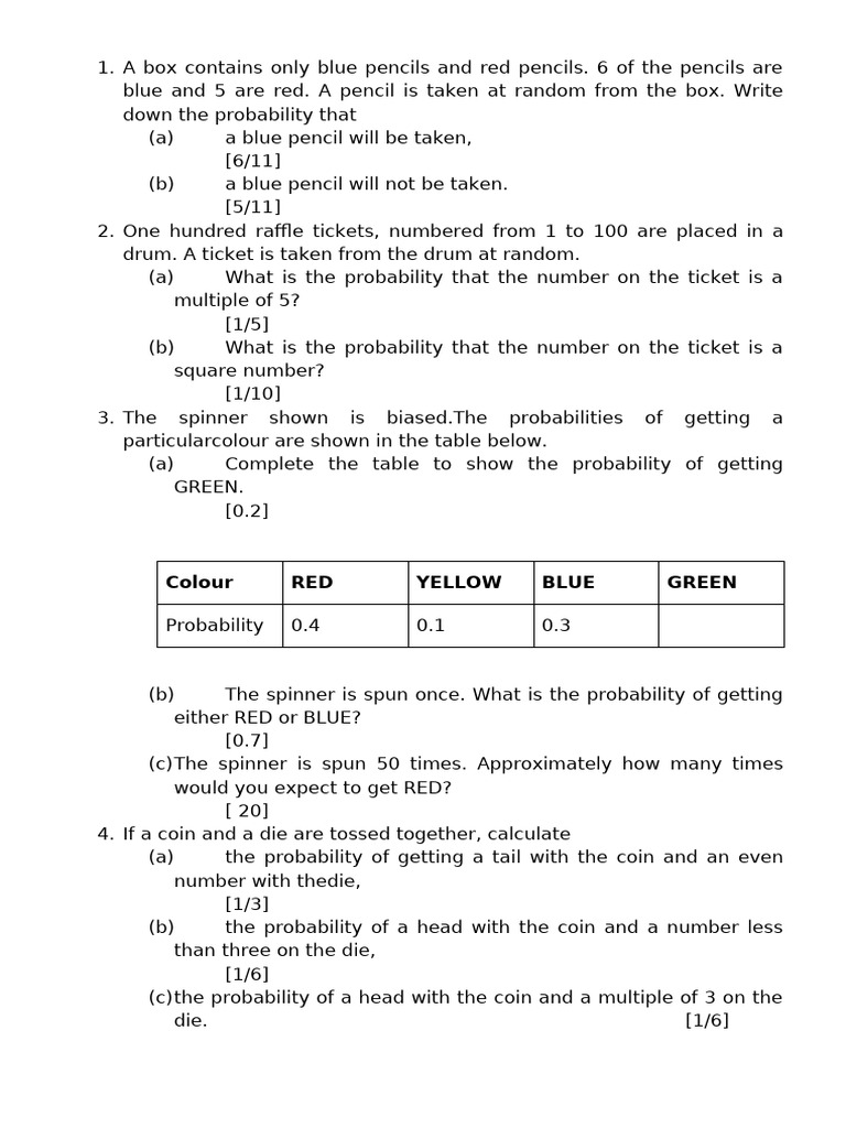 Probability Pdf