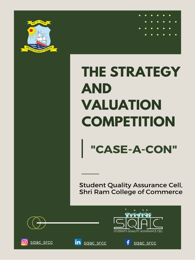 Case-A-Con Case Study SQAC, SRCC | PDF