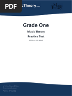 ABRSM Grade 1 Music Theory Test | PDF | Musical Notation | Music Theory