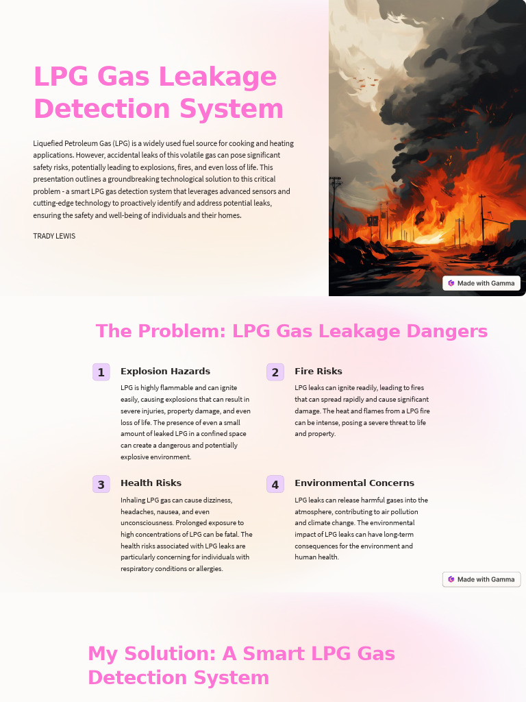 LPG Gas Leakage Detection System | PDF