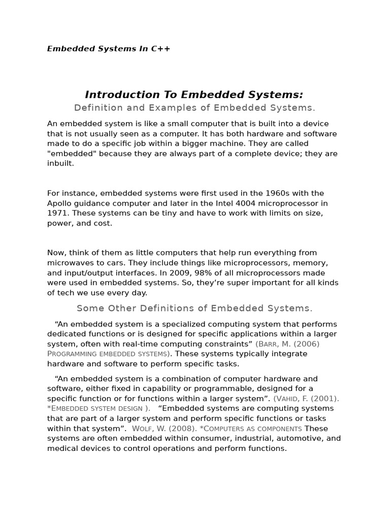 Embedded Systems in C++ | PDF
