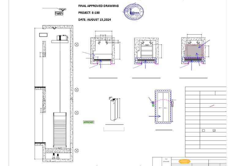 Final Approved Drawing For Plam E100 | PDF