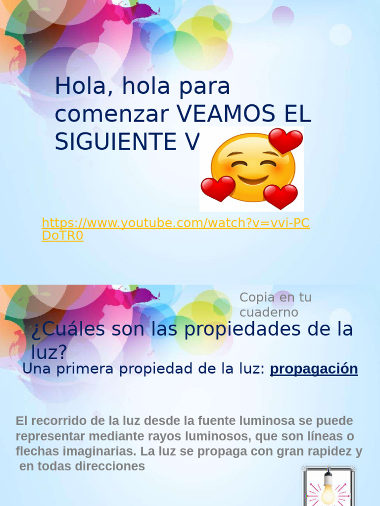 Luz Clase7 CNat 3ºbàs | PDF