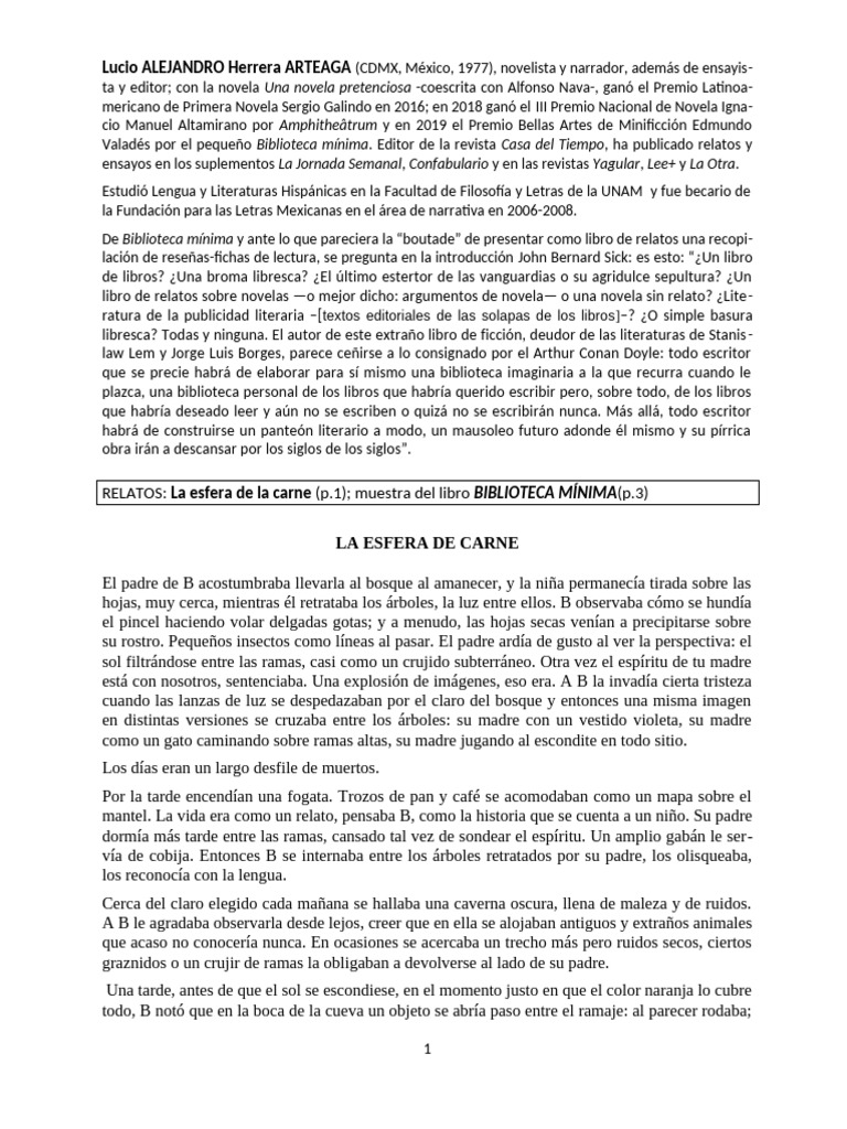 ARTEAGA, Alejandro | PDF | Novelas