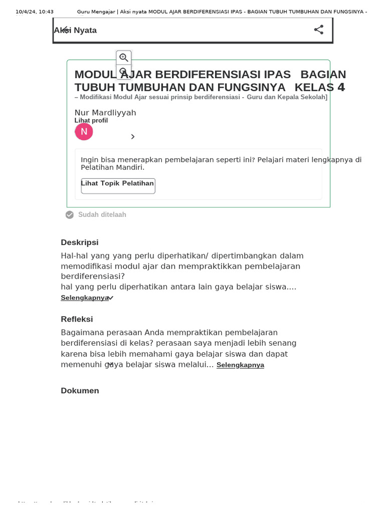 Guru Mengajar - Aksi Nyata MODUL AJAR BERDIFERENSIASI IPAS - BAGIAN ...
